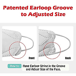 【 30 Pack 】 INT White KF94 Mask, Certified, 4-Layered Face Safety, Patented Adjustable Earloop, FDA Registered Device, Individually Sealed Package"MADE IN KOREA"