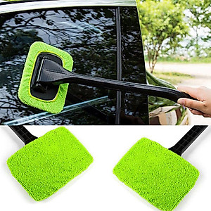 Ultra Clean Windshield and Screen Cleaner, Microfiber Car Window Cleaning Tool, Super Absorbent, Easy to Clean, Washable, and Dryer Safe, Reusable Cloth Pad for Auto Interior and Exterior Glass