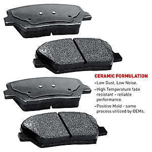 R1 Concepts Front Rear Brakes Pads and Rotors Kit| Brakes Rotors| Brakes and Rotors Kit Front and Rear| Ceramic Front Rear Brakes and Rotors Kit| Fit 2013-2021 INFINITI JX35, QX60, Nissan Murano