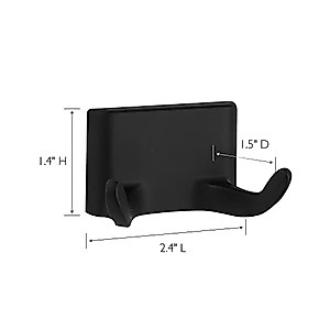 Design House Millbridge Bath Accessories, Robe Hook, Matte Black