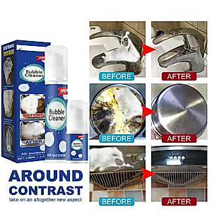 All Purpose Rinse Cleaning Foam, All-Purpose Rinse-Free Cleaning Spray, Super Foam Bubble Cleaner, Super Powerful Multi Purpose Foam Cleaner, Stain Removal Kit for Kitchen (30ml-2)