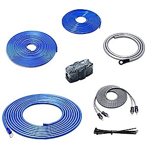 RECOIL True 8 Gauge Complete CCA Amplifier Wiring Kits with OFC RCA Cable
