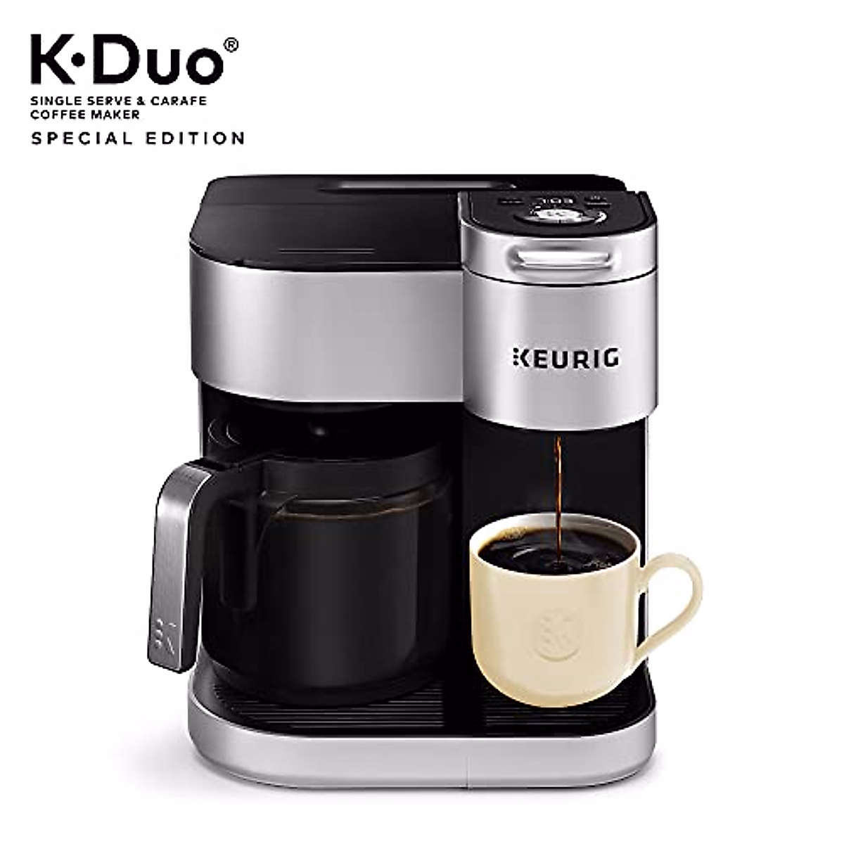Keurig® K-Duo Special Edition Single Serve K-Cup Pod & Carafe Coffee Maker, Silver