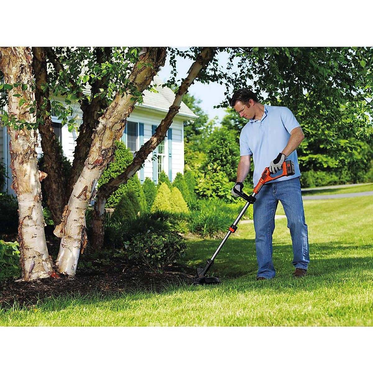 BLACK+DECKER LST136W 40V MAX Lithium Ion String Trimmer, 13"