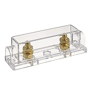 BOJACK Clear Shell ANL Fuse Holder for Audio and Video System（Pack of 2 Pcs ）