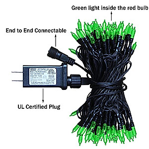 Vicila 200 LED Green Christmas String Lights, Mini String Lights Outdoor 8 Modes Connectable Fairy Lights for Garden, Patio, Yard, Holiday, Xmas Tree, Halloween Decor