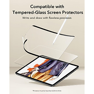 ESR for iPad Pro 12.9 Inch Paper-Feel Magnetic Screen Protector 6th/5th/4th/3rd Generation (2022/2021/2020/2018), Write and Draw Like on Paper, Detachable and Reusable, Matte Finish