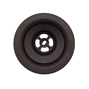 Westbrass CO2196-12 Combo Pack 3-1/2" Post Style Large Basket Strainer and Extra-Deep Collar Kitchen Sink Waste Disposal Flange with Stopper, Oil Rubbed Bronze