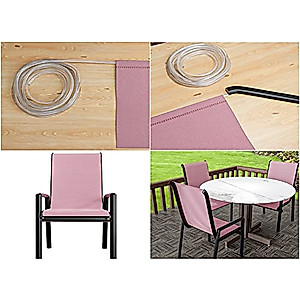 NATIKON Long Solid Vinyl 1/4" Outdoor Patio Chair Spline, Replacement Awning Cord, Sling Chair Spline (25 FT)