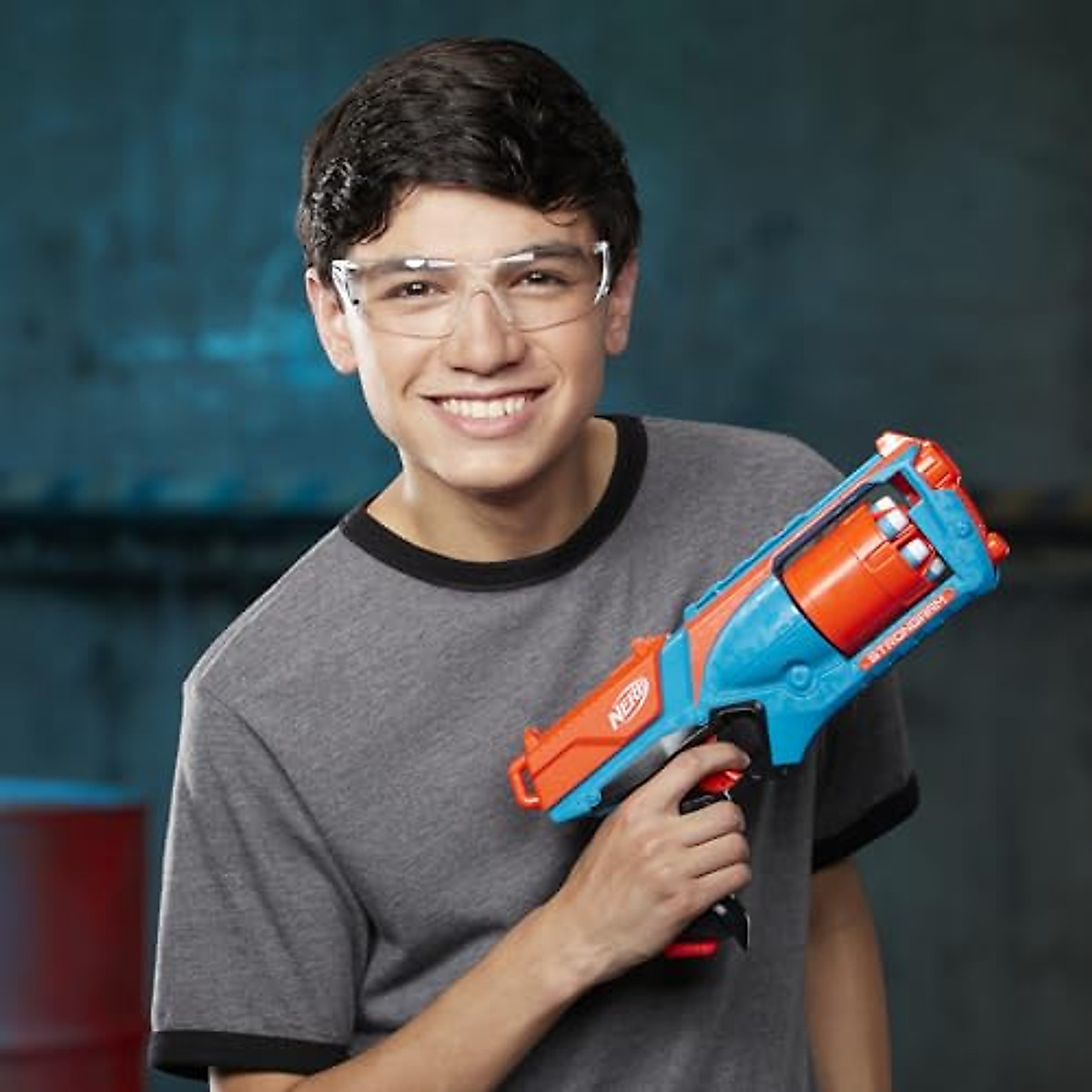 Nerf Elite Strongarm, Rotating Barrel, Slam Fire, 6 Darts, 8 Year Old Boys & Girls & Up (Amazon Exclusive)