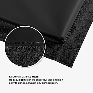 We Sell Mats 4 ft x 10 ft x 2 in Personal Fitness & Exercise Mat, Lightweight and Folds for Carrying, Black