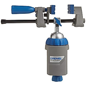 Dremel 2500-01 Rotary Tool Multi-Vise, 3-in-1 Attachment with 360 Degree Stationary Vise, Stand-Alone Clamp, and Tool Holder , Grey
