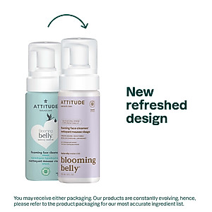 ATTITUDE Pregnancy Foaming Face Cleanser, EWG Verified, Dermatologically Tested, Plant and Mineral-Based, Vegan Maternity Products, Argan Leaf Extract, 5 Fl Oz