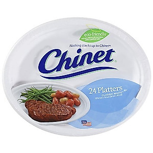 Chinet Platter - 12.625 In - 24 Ct