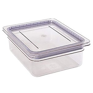 Cambro Clear Camwear Half Size Food Pan GripLid