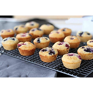 TWSCVC 6 Cup Muffin & Cupcake Pan, Nonstick Brownie Pan, Heavy Duty Carbon Steel Bake for Oven Baking -Gray