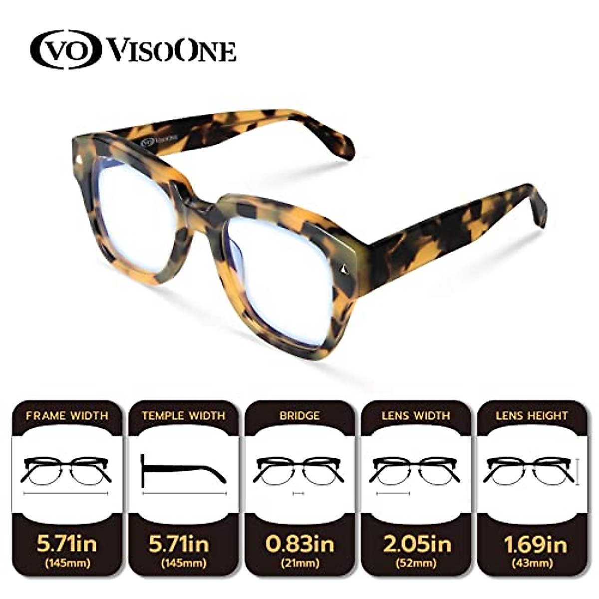 Acetate Blue Light Blocking Glasses Square with Anti Computer Glare for Gaming Reading Women and Men