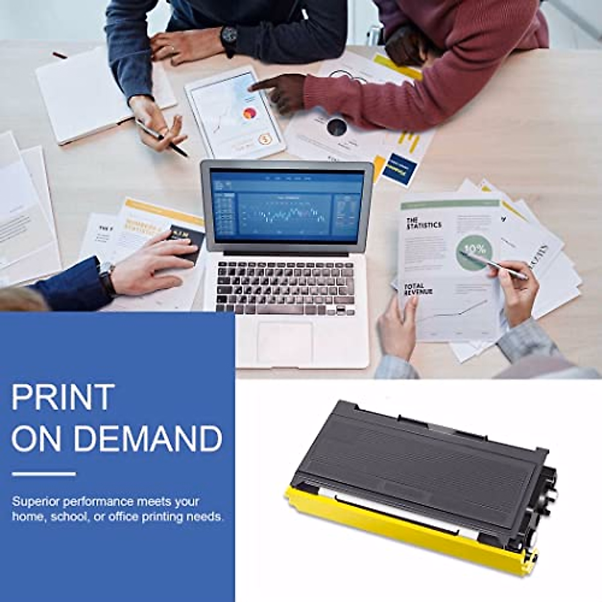ALUMUINK 1 Pack TN350 TN-350 Compatible Toner Cartridge Replacement for Brother DCP-7010 7820 7420 7820N HL-2040 2040N 2070N 2030 2040R IntelliFax 2820 2910 2920 Printer