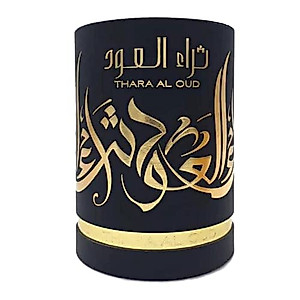 Thara Al Oud EDP - Eau de Perfume 100ml(3.4 oz) | Amber Wood, Vanilla, Cardamom, Oud Wood, Incense, Leather & Sandalwood | by Lattafa