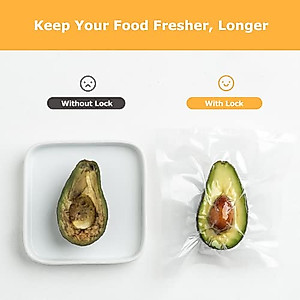 FRESKO 8"x12" Food Vacuum Sealer Bags, 120Pcs PreCut Bags for Food Vacuum Storage, Vacuum Seal Food Sealer Bags with BPA Free and Heavy Duty, Great for Sous Vide Bag Meal Prep