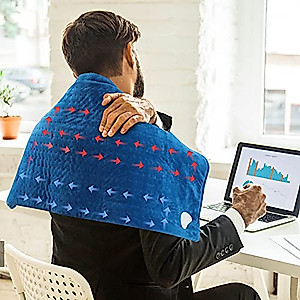 Banne Extra Large Heating Pad 33"x17" for Back Pain Relief and Cramps,Heat Therapy for Back Shoulder and Leg,Electric Heat Pad with 6 Heat Levels 4 Timers and Auto-Off