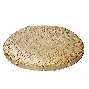 100% Natural Handmade Woven Bamboo Basket Tray U Shape Holder Bulk Food Flat Shallow Basket Size 5inch 6inch 10inch 15inch Bulk All Size Available for Customizing (13cm/5")