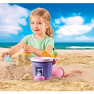 Playmobil 9406 Ice Cream Shop Sand Bucket, Multicolor