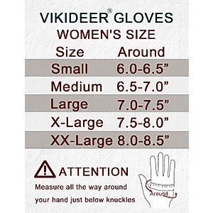 VIKIDEER Winter Warm Cashmere Lining Rabbit Fur Cuffs Leather Gloves for Women Touchscreen Black Large