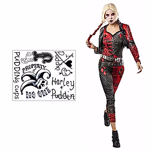 Updated 2022 Professional HQ Complete Temporary Tattoos - All Versions - 4 Sheets w/ 30+Tats - Halloween Costume/Cosplay