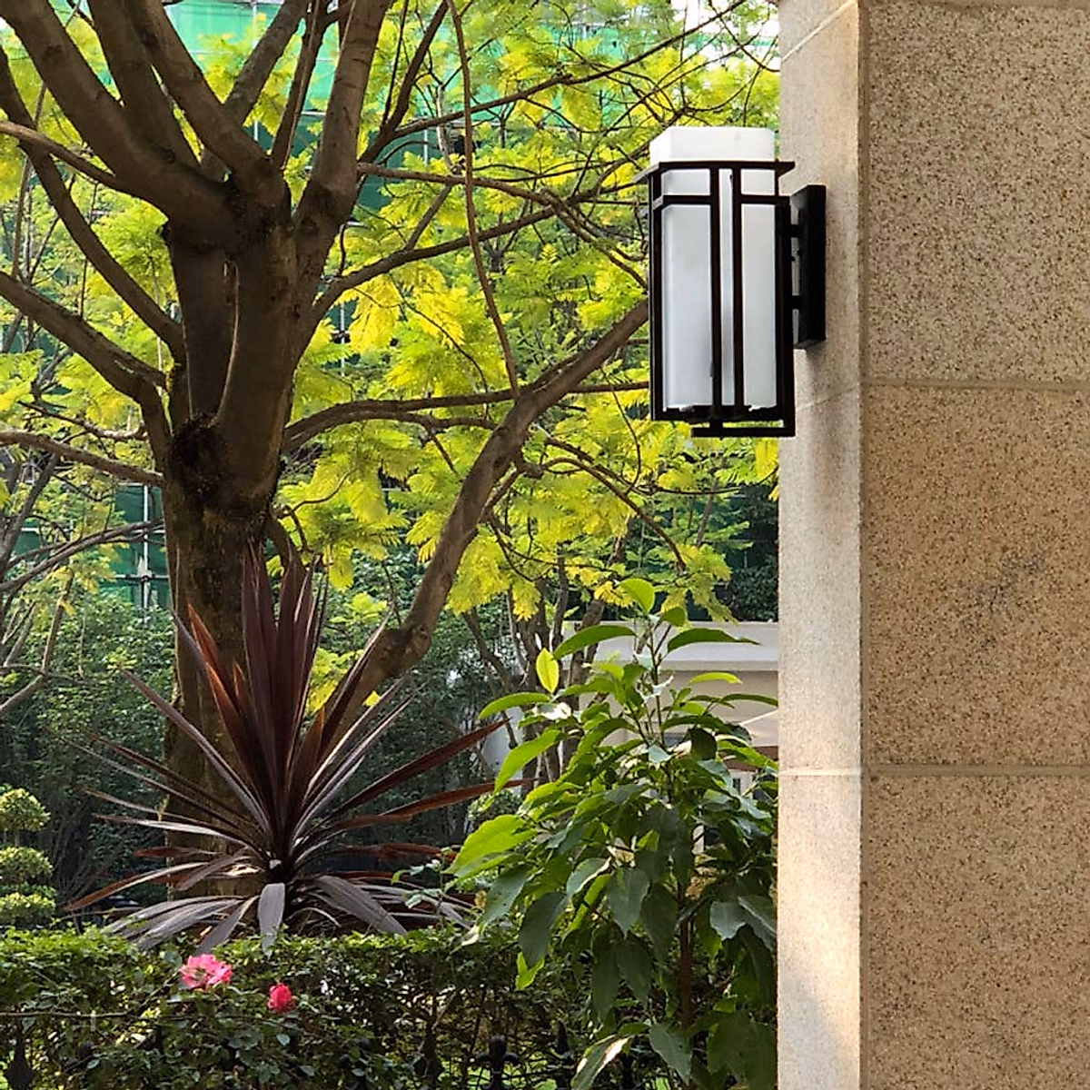 Outdoor Wall lamp Home Garden lamp - Waterproof Design, Environmental Protection and Energy Saving, Modern Minimalist Outdoor Lighting Balcony Aisle Wall lamp E27 Screw (excluding Light Source)