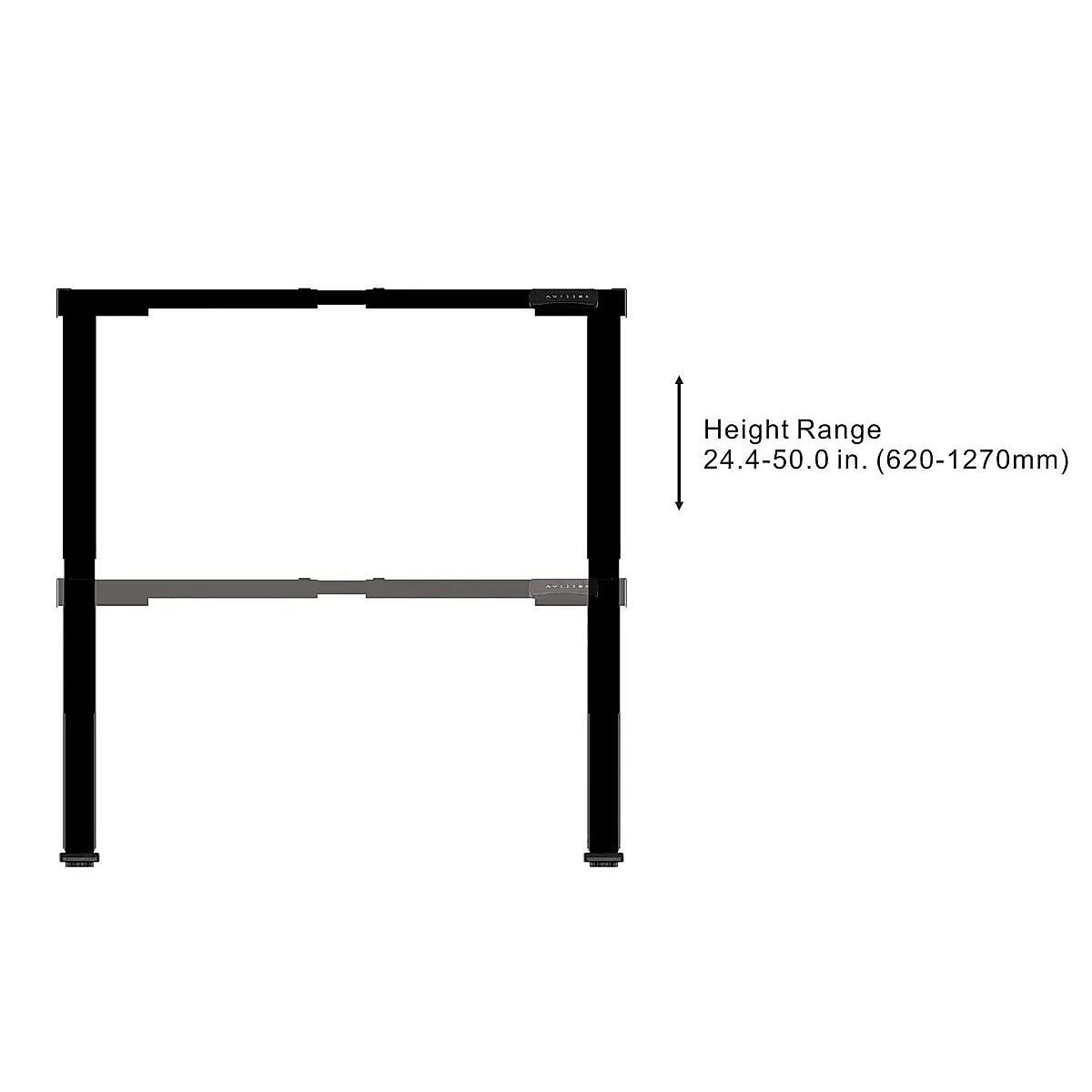Monoprice 143562 Sit-Stand Desk, Black