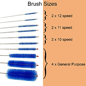 Scrubza TrailPik-Bike Cleaning Kit | Brushes for Mountain Bikes, Full Suspension, Road Bike, BMX Bikes, Cyclecross, Ebike, Hybrid, Folding, Commuter | Perfect Bicycle Accessories for Women and Men