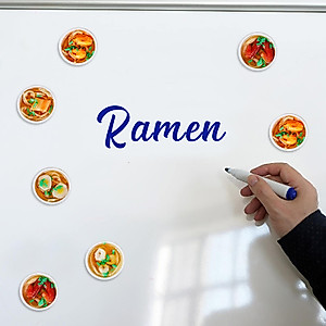 8 Pcs Cute Magnets Funny Fridge Magnets Anime Ramen Fridge Magnet 3D PVC Food Magnets Decorative for Kitchen Office Whiteboards Locker Photo Menu Board Home Map Decoration