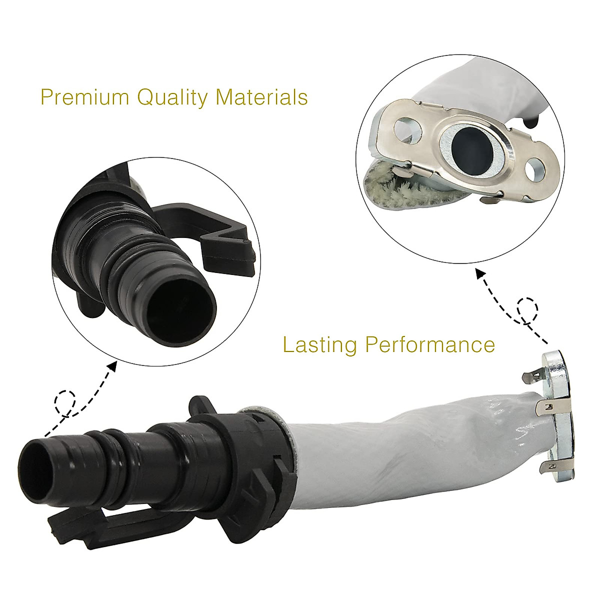 55587854 Turbo Oil Return Pipe Tube Compatible with Chevy Cruze Sonic Trax Buick Encore 1.4L Engine Turbocharger Oil Return Line Replaces 55587854 55569839