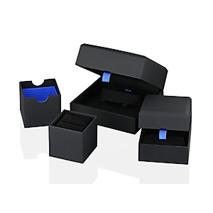 Amazon Essentials Rhodium Over Sterling Silver Cubic Zirconia Three-Stone Stackable Ring, Size 8 (previously Amazon Collection)