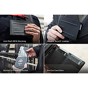 KeySmart Urban Union Passport Wallet (Stone Grey)