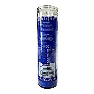 Staci19 Miraculous Mother (Virgen de la Milagrosa) Blue Devotional Candle