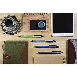 STABILO Retractable Rollerball Pen PALETTE - Pack of 10 - Blue