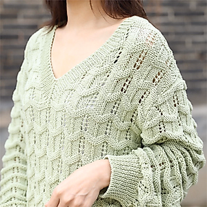 Lerchiyar Fine Weight Knitted and Crocheted Cotton Yarn, 100% Long Staple Cotton Yarn, Baby Sports, 2 Packages of 100g/3.52oz (Per Skein 50g/162yards) - Tender Green