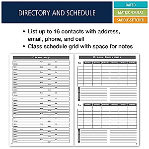 Elan Publishing Company Academic Calendar - 13 Months (July 2023 - July 2024) 7" X 10" Saddle-Stitched Dated for 2023-2024 Academic Year
