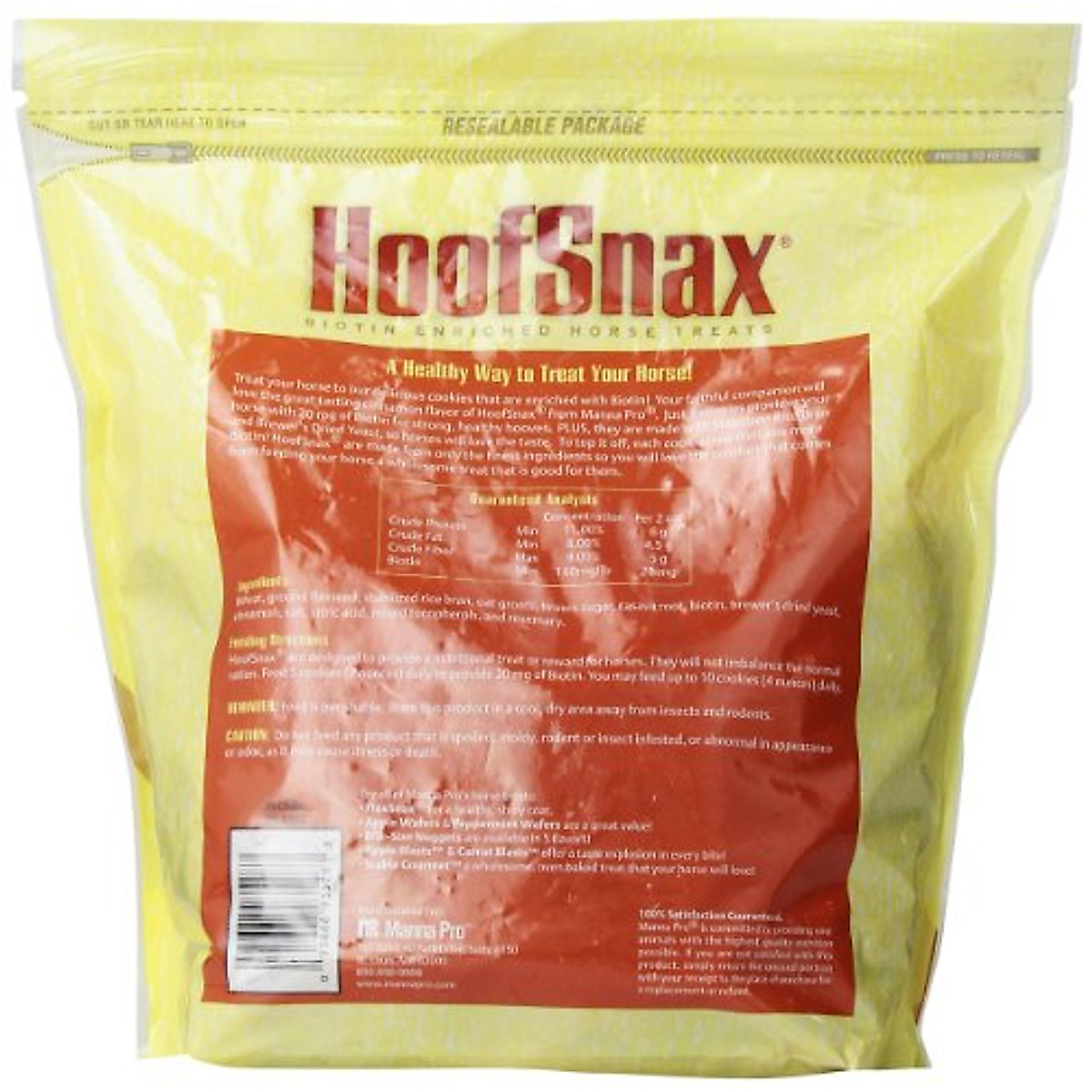 Manna Pro 05-9352 Hoof Snax Biotin Enriched Horse Treats, 3.2-Pound