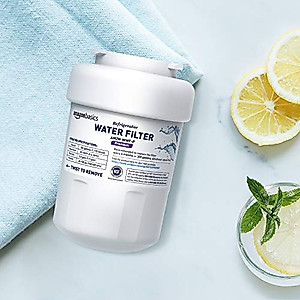 Amazon Basics Replacement GE MWF Refrigerator Water Filter Cartridge - Premium Filtration