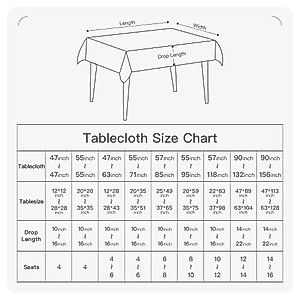 BALCONY & FALCON Rectangle Tablecloth Washable Wrinkle Resistant and Water Proof Table Cloth Decorative Linen Fabric Tablecloths for Dining Parties Kitchen Wedding and Outdoor Use (Rice Brown, 55x95)