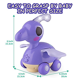 Kidpal Baby Toys 18 to 24 Months, Toys for 2 Year Old Boys Girls with Light and Music, Touch & Go Crawling Toys for babies18-24months, Baby Toys 18 Months, Gifts Toys for Age 2 Toddler