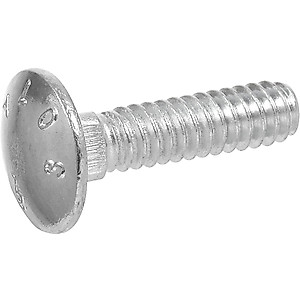 Hillman 240129 Carriage Bolt, 5/16 x 6-1/2-Inch, Steel, Zinc-Plated, Silver, 50-Pack