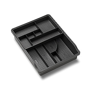 madesmart Value 8-Piece Interlocking Bin Pack - Granite & Original Junk Drawer Organizer-Granite| VALUE COLLECTION | 23-Compartments | Multi-Purpose Storage | Heavy Duty | BPA-Free