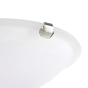 Home Decorators Collection 12 in. Pewter LED Clip Flush Mount