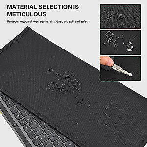 Computer Keyboard Dust Cover Sleeve Bag for Universal Keyboard, 68-87 Keys Wireless/Wired Gaming PC Keyboard Dust Cover, Logitech/Dell/Corsair/Havit/Redragon/Arteck/Apple Keyboard Protector-Black