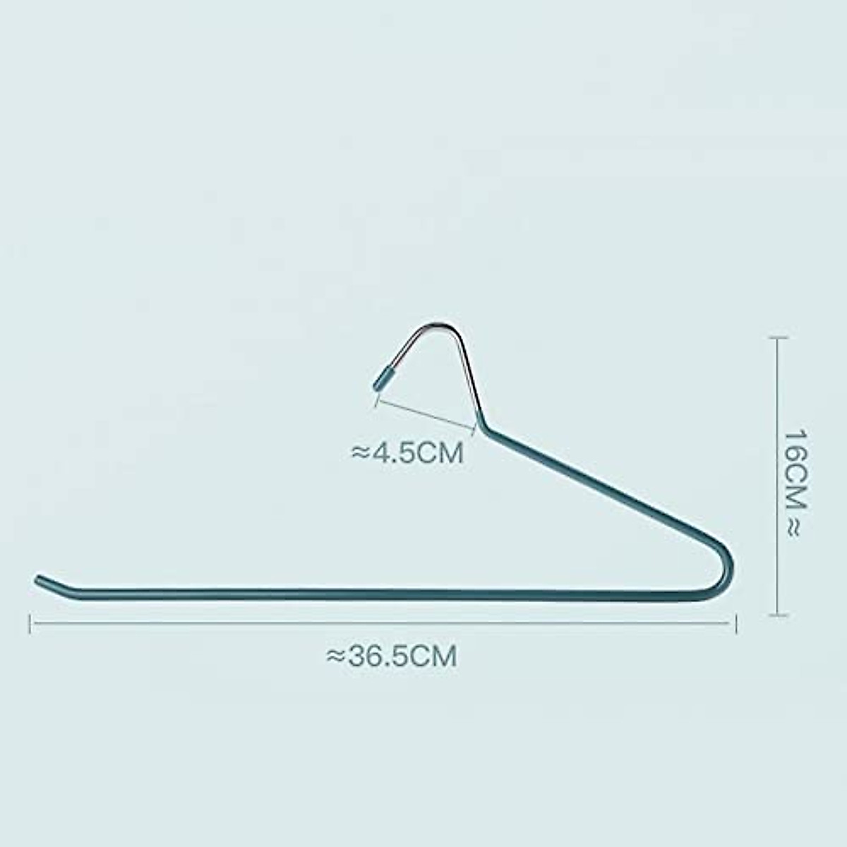 DOUBAO Practical Coat Hanger Metal Clothes Peg Organizer Multifunctional Space-Saving Ended Coat Hanger (Color : D, Size : 36.5cm x 16cm)