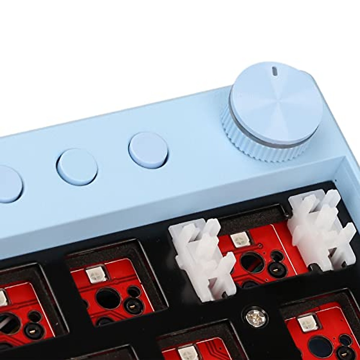Yoidesu Mechanical Keyboard DIY Kit, 61 Keys Hot Swappable RGB Custom Mechanical Gaming Keyboard Kit, 3Pin/5Pin Switch, Wireless 2.4G/Bluetooth/Type C Wired Keyboard(Blue)
